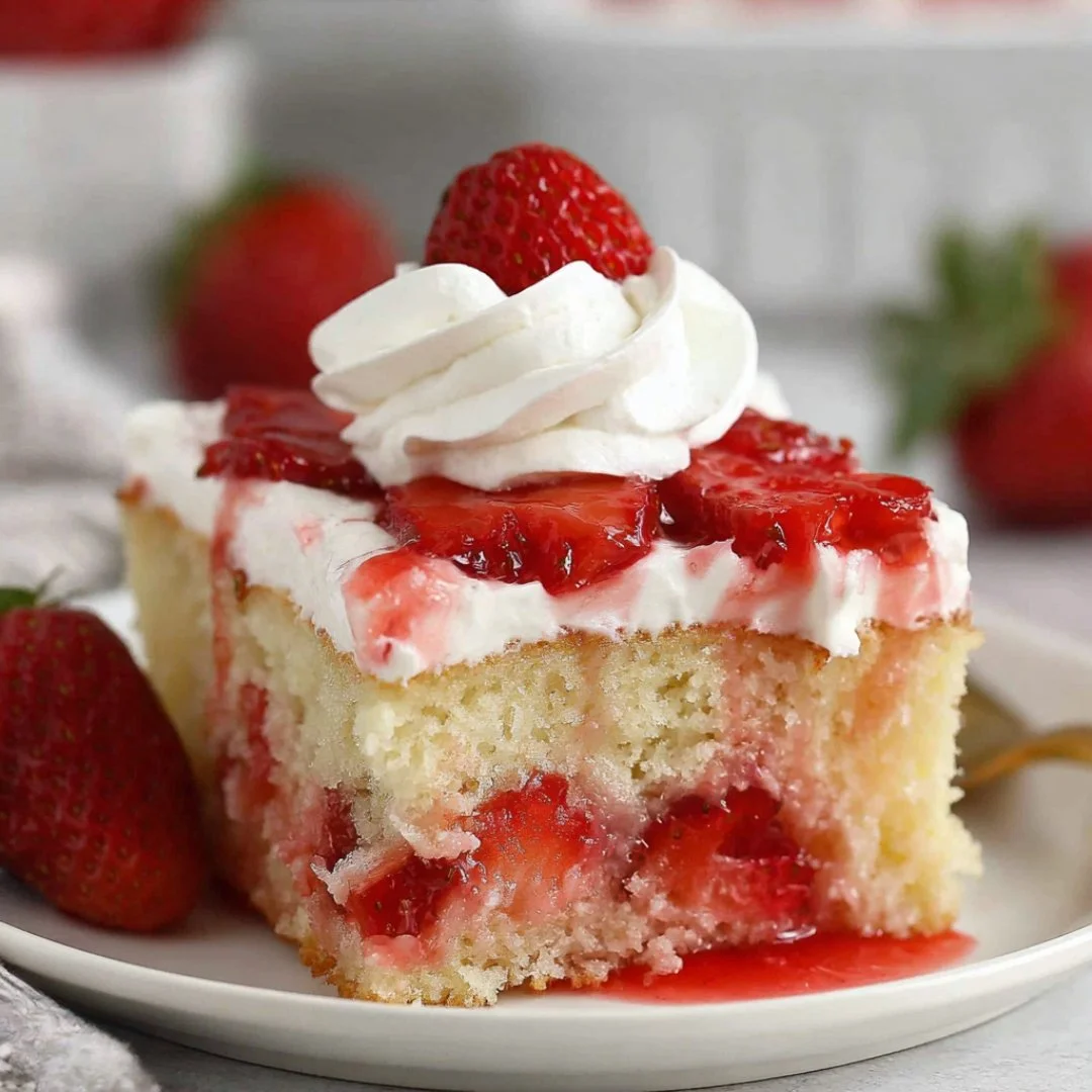 This homemade dessert is inspired by a classic strawberry shortcake. It ...