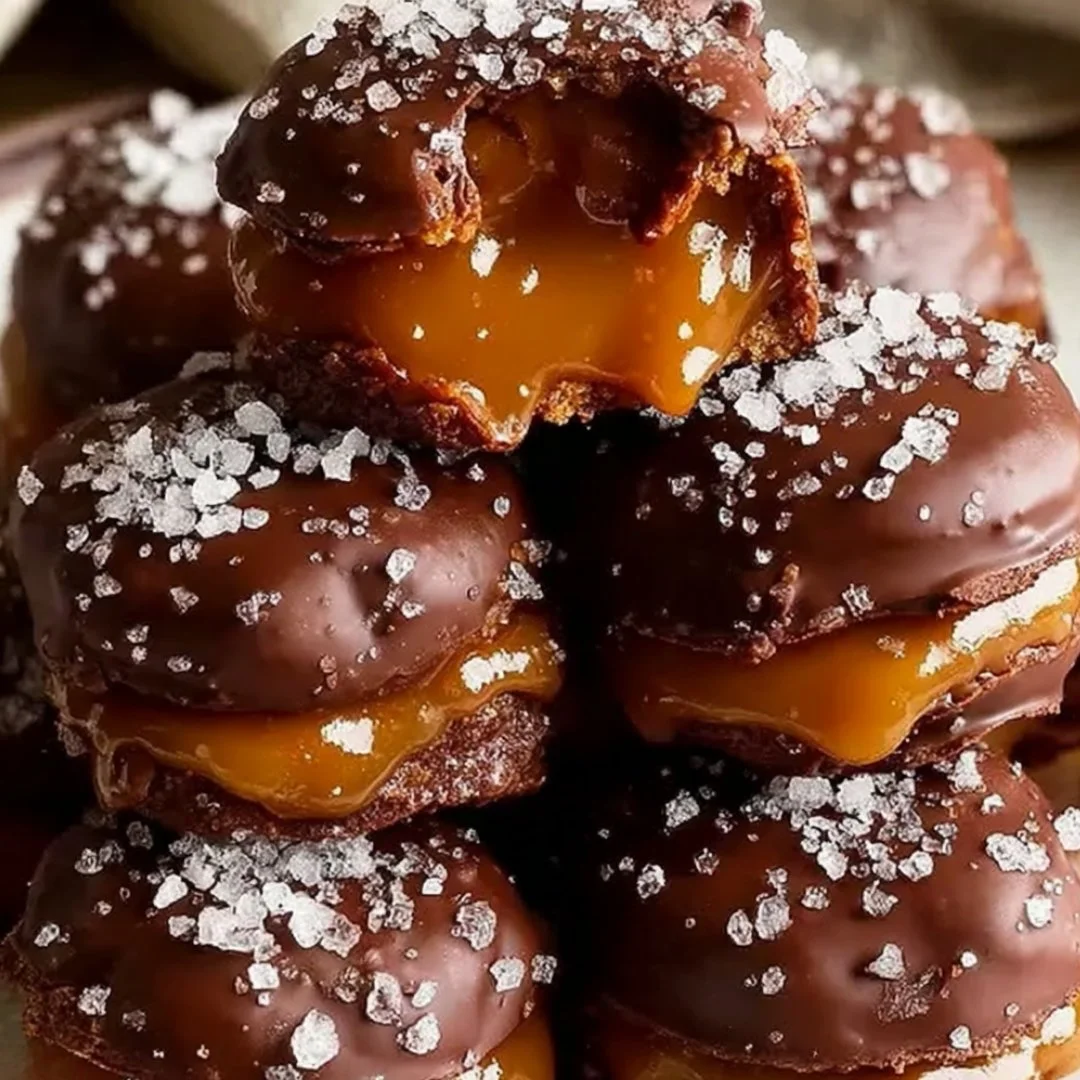 No-Bake Salted Caramel Pretzel Bites